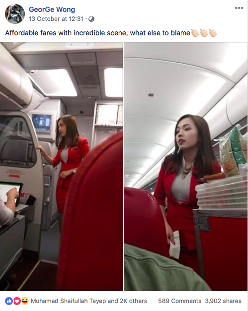 Foto Candid-nya Tersebar, Pramugari Ini Viral di Medsos
