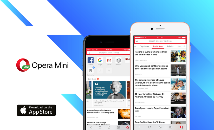 Opera Mini versi iOS Hadirkan Artificial Intelligence - Sinyal Magazine