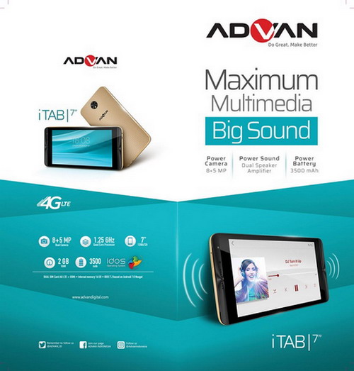 Advan Luncurkan iTAB, Tablet dengan Multimedia Maksimum - Sinyal Magazine