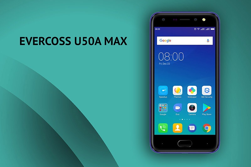 Evercoss U50A Max, Smartphone Empat Kamera Rp 1 Jutaan