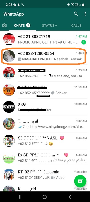 XL Corner: Cara Block WA Nomor Tak Dikenal - Sinyal Magazine