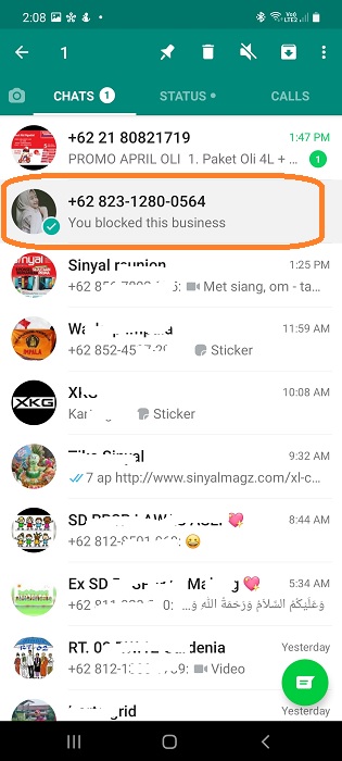XL Corner: Cara Block WA Nomor Tak Dikenal - Sinyal Magazine