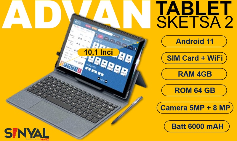 Advan Sketsa 2, Tablet Komplet Harga Pas Dompet - Sinyal Magazine