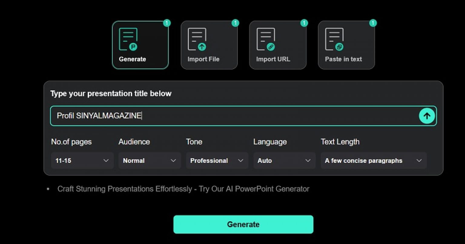Tips AI: Membuat Presentasi PowerPoint dengan SmallPPT AI - Sinyal Magazine